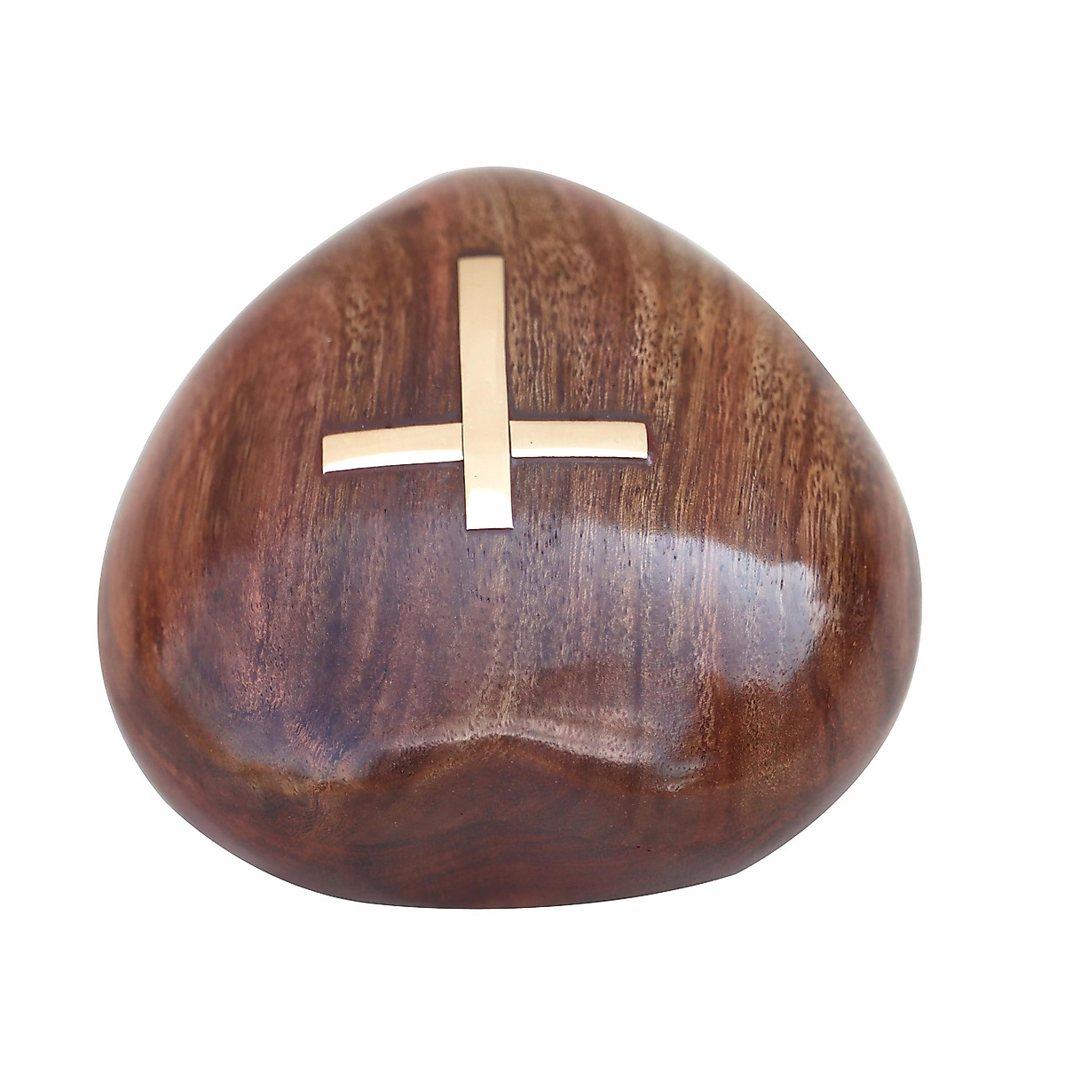 Wooden Cross Heart Keepsake Pet Cremation Urn | Decorative Urn for Cat & Dog Ashes | Funeral Urns | Pet Memorial Urns | Cat Urns | Decorative Urns | Handmade Urns