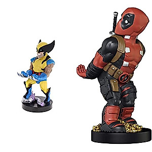Exquisite Gaming Cable Guy: Phone/Controller Holder & Cable Guys - Marvel Deadpool Rear View Charging Phone and Controller Holder - Electronic Games, Red