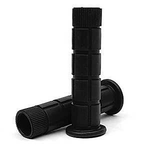 Coolrunner Bicycle Handle Bar Mushroom Grips BMX for Boys and Girls Bikes (Black)…