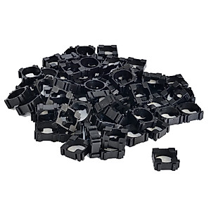 MGGi 100pcs 18650 Lithium Battery Cell Holder, Plastic Li-ion Battery Pack Bracket Safety Spacer Radiating Shell Storage Bracket Cylindrical Cell Battery Stand Cell Spacer for DIY Fixed Battery