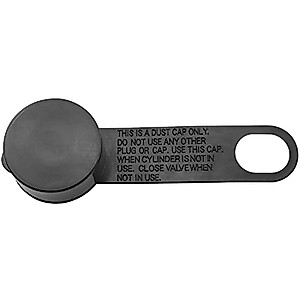 TAODAN QCC1 Dust Cap 6PCS 1.32inch Black Propane Tank OPD Filler Valve Dust Caps Straps for Propane Adapter and Gauge Fitting, QCC1 Thread Protection Sleeve Covers, QCC1 Propane Dust Cap