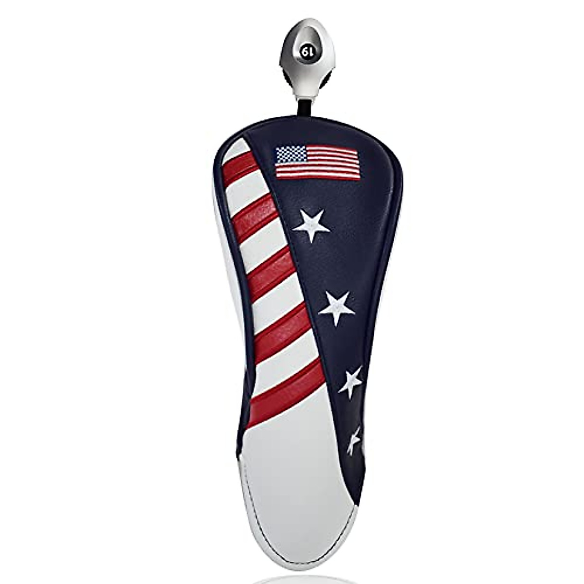 LAISUNTIM Golf Club Head Covers,1Pcs Golf Club Headcovers Set with Interchangeable No. Tags 19, 22, 25, LS