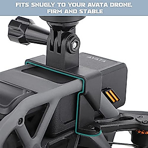 O'woda Camera Mount with Protective Bumper Ring for DJI Avata, Top Extension Bracket Multifunction Holder + Propeller Guard for DJI Avata Accessories, Compatible with Insta360 / GoPro / DJI Camera