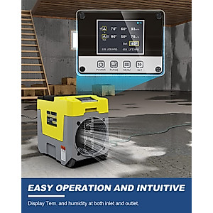 AlorAir 180 PPD Commercial Dehumidifier Smart WiFi Control, 28 Gallons Industrial Dehumidifiers for Home, Basements, Garages, and Crawl Space, Water Damage Restoration, Storm SLGR 850X