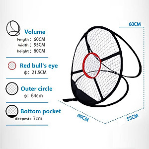 Pop-up Golf Chipping Net，Swinging Rod Hitting Target，Pole Cutting Training Equipment for Outdoor Home Golf Practice
