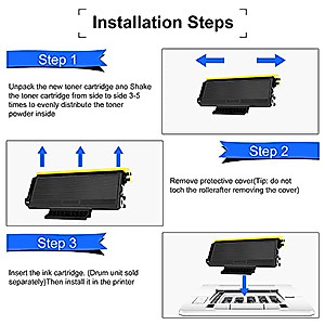 Compatible (1-PK,Black) TN650 TN-650 High Yield Toner Cartridge Replacement for Brother 5280DW HL-5350DN 5240/DNLT 5270DN 5250DN/DNT 5380DN 5370DW/DWT MFC- 8370 8460N Printer, Sold by NEODAYNET.