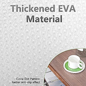 Shelf Liners for Kitchen Cabinets Non-Adhesive Cupboard Closet Drawer Shoe Rack Wire Shelf Liner Refrigerator Liners, Clear, 13.5Inch x 20FT