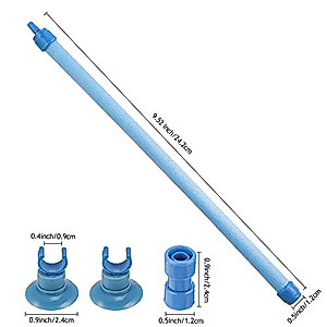 4 Pieces Air Stone Bar (10 Inch) with Suction Cups Aquarium Bubble Wall Fish Tank Bubble Bar Tube Bubble Release Diffuser Bar for Fish Tank Aquarium Hydroponics Pump