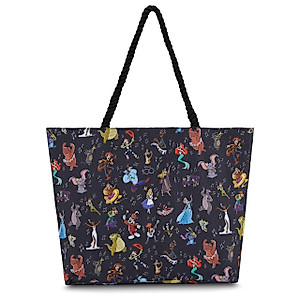 Disney Mickey and Stitch Tote bag - Girls, Boys, Teens, Adults - Mickey Minnie Mouse, Stitch, Classic Canvas Tote Travel Bag