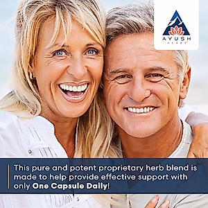 Ayush Herbs Probiotic 100B, Shelf-Stable Daily Probiotic Supplement, 7 Probiotic Strains, 60 Vegetarian Capsules