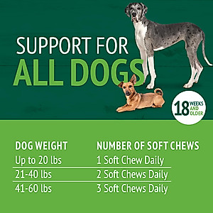 PetNC Natural Care Calming Aid Soft Chews for Dogs, 120 Count