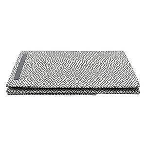 JVL Argyle Rectangular Foldable Paper Lidded Storage