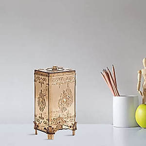 Zerodeko Cotton Swab Ball Qtip Holder: Cotton Pad Jar Plastic Container Dispenser Box Embossed Box for Bathroom Home Storage Organizer 2Pcs