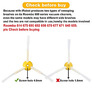 Replacement Parts Kit for iRobot Roomba 600/500 Series,695 694 692 690 680 677 676 675 671 660 665 655 645 651 650 620 614 585 564 560 Robot,3 Bristle & Flexible Beater Brush,8 Filters,8 Side Brushes