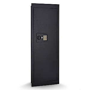 SnapSafe in Wall Long Gun Safe - Secure Heavy Duty Flush Security Safe with Digital Keypad - Use as a Gun Cabinet, Rifle Safe, or Home Safe for Valuables - Installs in Minutes, 44 x 16.25 x 4 Inches