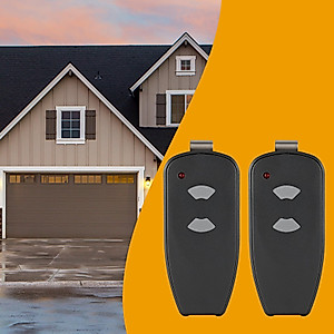 M3-2312 315 MHz 2-Button Garage Door Opener Remote Compatible with Marantec M4500e, M4700e, Martin DC3700, DC2500 with Sun Visor Clip, Gray, 2 Pack