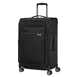 Samsonite Airea Luggage- Suitcase, Spinner M Expandable (67 cm - 81.5 L), Black (Black)