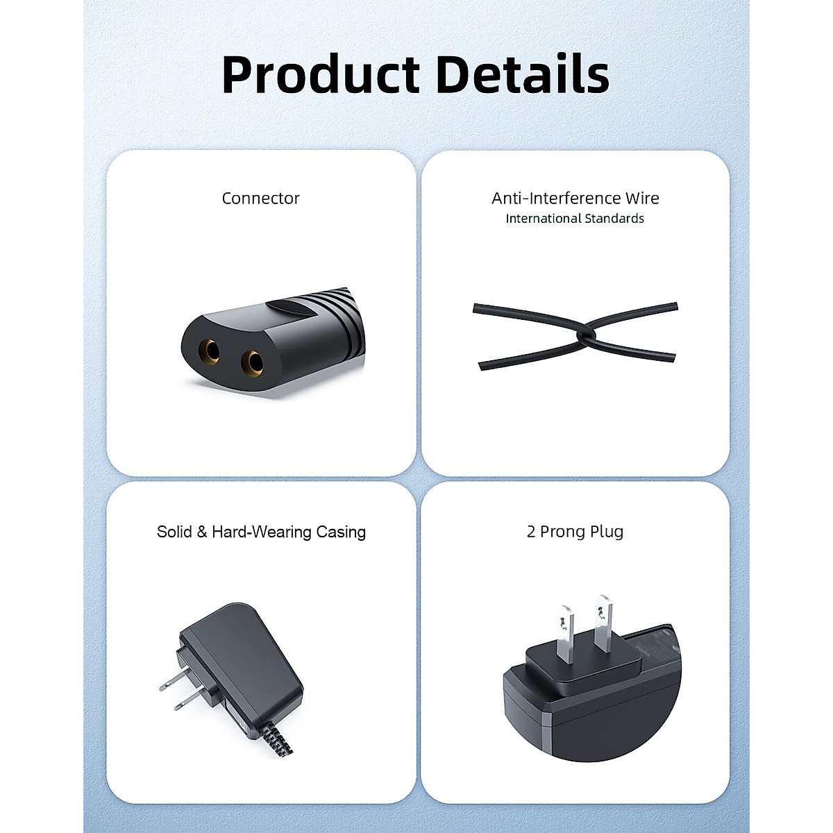 12V Shaver-Charger Cord Fit for Braun-Series 3 7 9 5 1 Electric Shaver Razor Trimmer 3040s 340s 310s 720s-4 790cc 760cc 740s 9290cc 9090cc 9385cc 370 720 760cc 790cc 7865cc 9330s 5018s 7020s