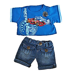 Cool Racecar Outfit Outfit Fits Most 14" - 18" Build-a-Bear and Make Your Own Stuffed Animals