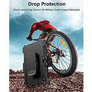 FNTCASE for Samsung Galaxy S23 Case : with Belt-Clip Holster & Kickstand Heavy Duty Rugged Shockproof Protective Phone Shell | Military Grade Protection Durable Cover for Galaxy S23 - Black