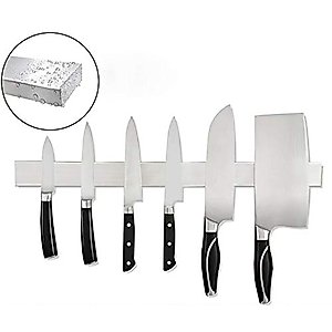 Magnetic Knife Holder for Wall Knife Magnetic Strip Stainless Steel Magnetic Knife Strip Bar Rack Block for Kitchen Utensil Holder 20 Inch Art Supply Organizer, Metal Tools Organizer