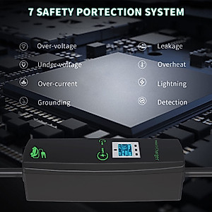 K.H.O.N.S. Portable EV Charger Level 2 J1772 6-20 Plug 16A/25FT Cable for Indoor and Outdoor Charing (G1S-5C)