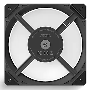 EKWB EK-Loop FPT 120mm Fan, 550-2300 RPM, Digital RGB, Black