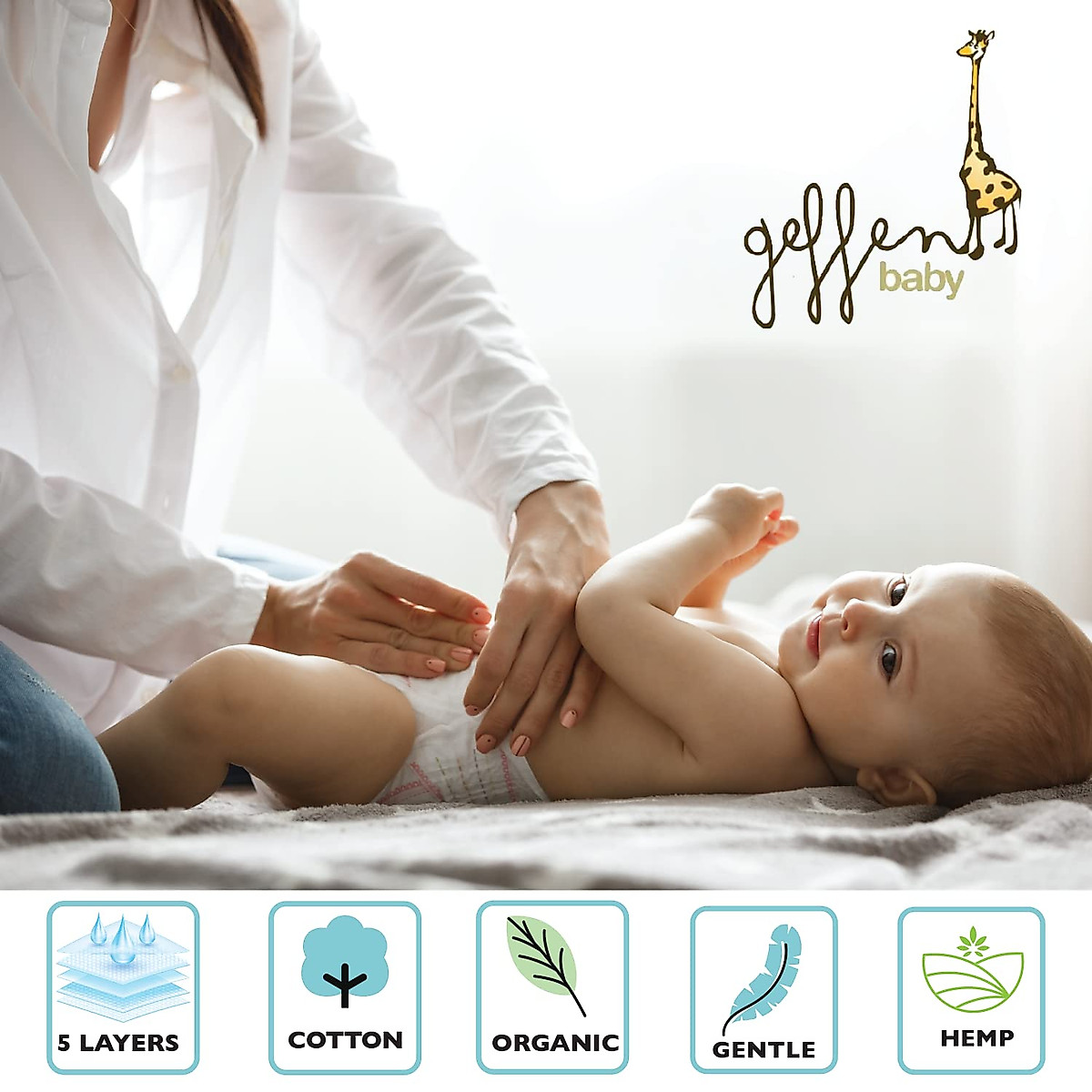 Geffen Baby Super Absorbers Plus Diaper Inserts