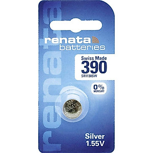 Silver Oxide Button Cell Battery 390 by Renata