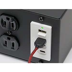ZeroSurge 6R15W-4USB - 6 Outlet Plug-in Surge Protector and 4 Port USB Charger Version 2