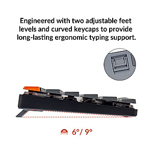 Keychron K1 SE, 87 Keys Ultra-Slim Wireless Bluetooth/USB Wired Mechanical Keyboard with RGB LED Backlit, Hot Swappable Low-Profile Gateron Mechanical Brown Switch Compatible with Mac Windows
