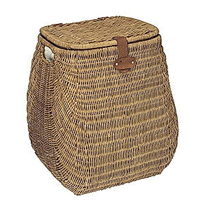 KOUBOO Bulging Wicker 2 Load Capacity Laundry Hamper with Liner