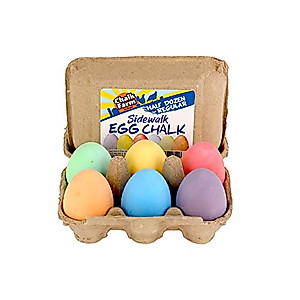 Regal Games Sidewalk Egg Chalk Glitter, Neon, Tie Dye, or Original Chalks (Regular)