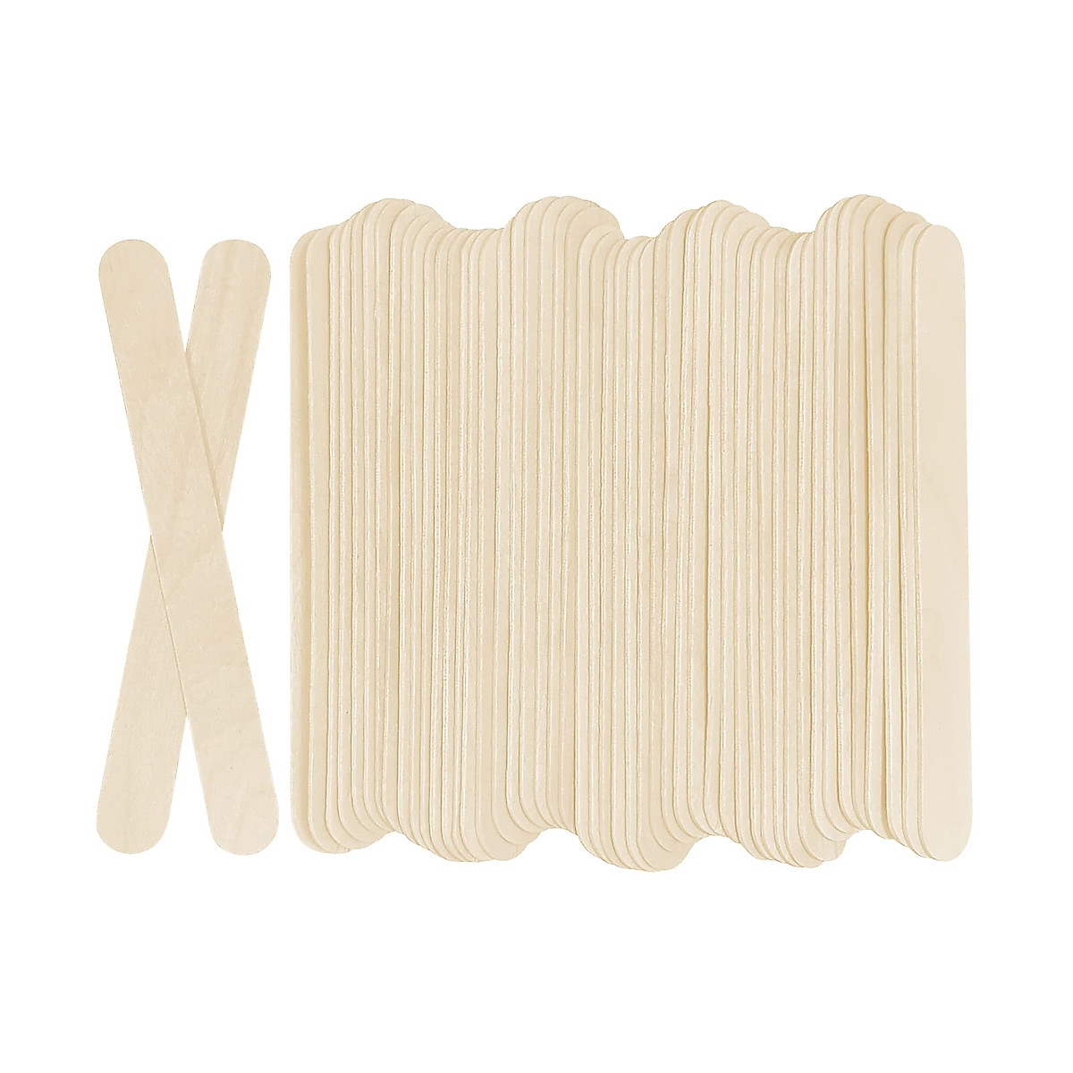 KTOJOY 200Pcs Jumbo Wooden Craft Sticks Wooden Popsicle Craft Sticks Stick 6” Long x 3/4”Wide