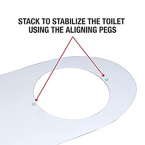 Oatey 31259 Round Nose Toilet Base Plate, Gray