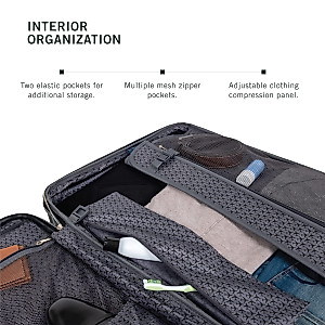 Kenneth Cole REACTION Madison Square Lightweight Hardside Chevron Expandable Spinner Luggage, Emerald, 20-Inch Carry On