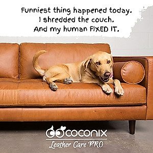 COCONIX Leather & Vinyl Repair Kit - Brown & Shades | Fix Tears, Holes, Scratches, and Peeling on Leather and Vinyl Furniture, Car Seats, and Jackets | Easy Application with Customizable Colors