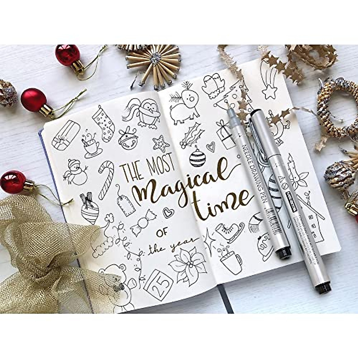 MISULOVE Fine Point Multi-Liner Pens - 10 Pack Set, Ideal for Anime Sketching, Bible Journaling, and Fine Line Drawing for Versatile Artistic Applications