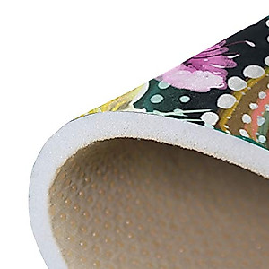 ALAZA Home Decor Blooming Cactus Cacti Succulents Area Rug Carpet, Rugs Floor Carpet Mat Living Room Carpet for Girl's Room Home Indoor Decor 3'x5'