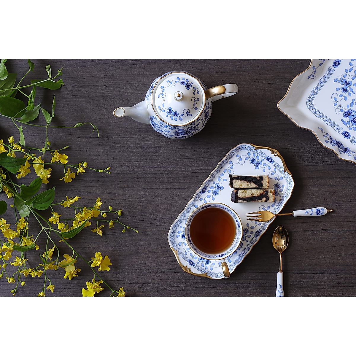 Narumi 9682-9384S Teaspoon, Milan, 5.5 inches (14 cm), Gold, 1 Piece, Made in Japan