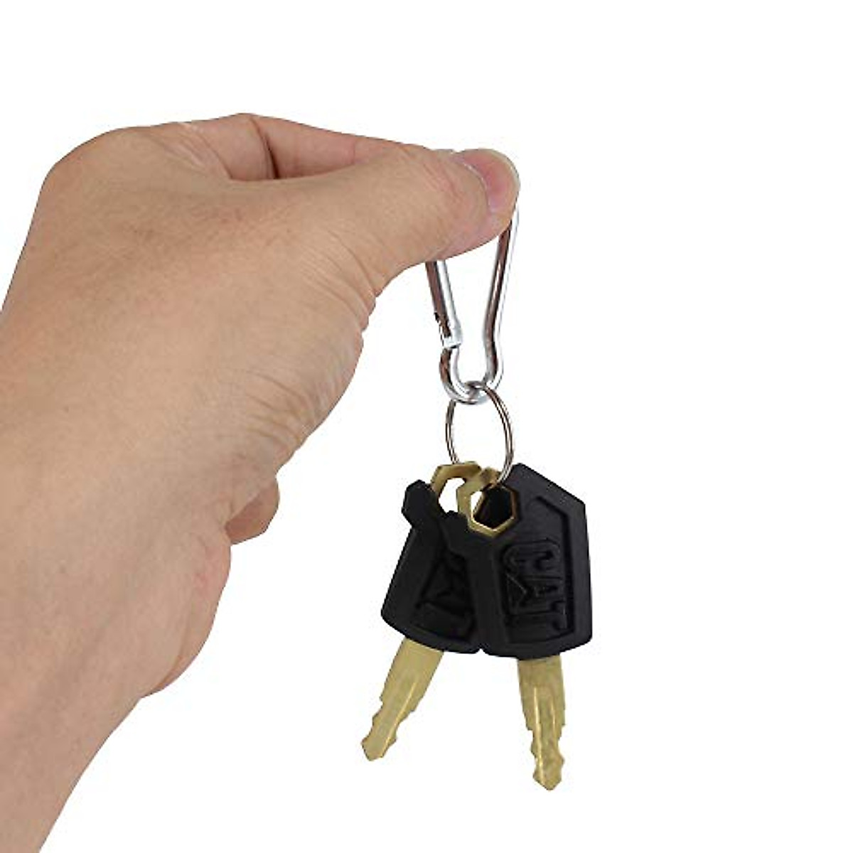 HKOO Cat Keys for Caterpillar Heavy Equipment 2 Packs (Cat Keychain)