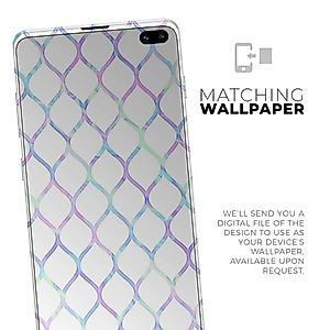 DesignSkinz Iridescent Dahlia v7 Protective Vinyl Decal Wrap Skin Cover Compatible with The Samsung Galaxy S20 (Screen Trim & Back Glass Skin)