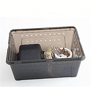 Reptile Hide Box, Small Animal Hideaway, Hides with Texture Help Peeling, for Snakes, Lizards, Leopard Gecko (M)