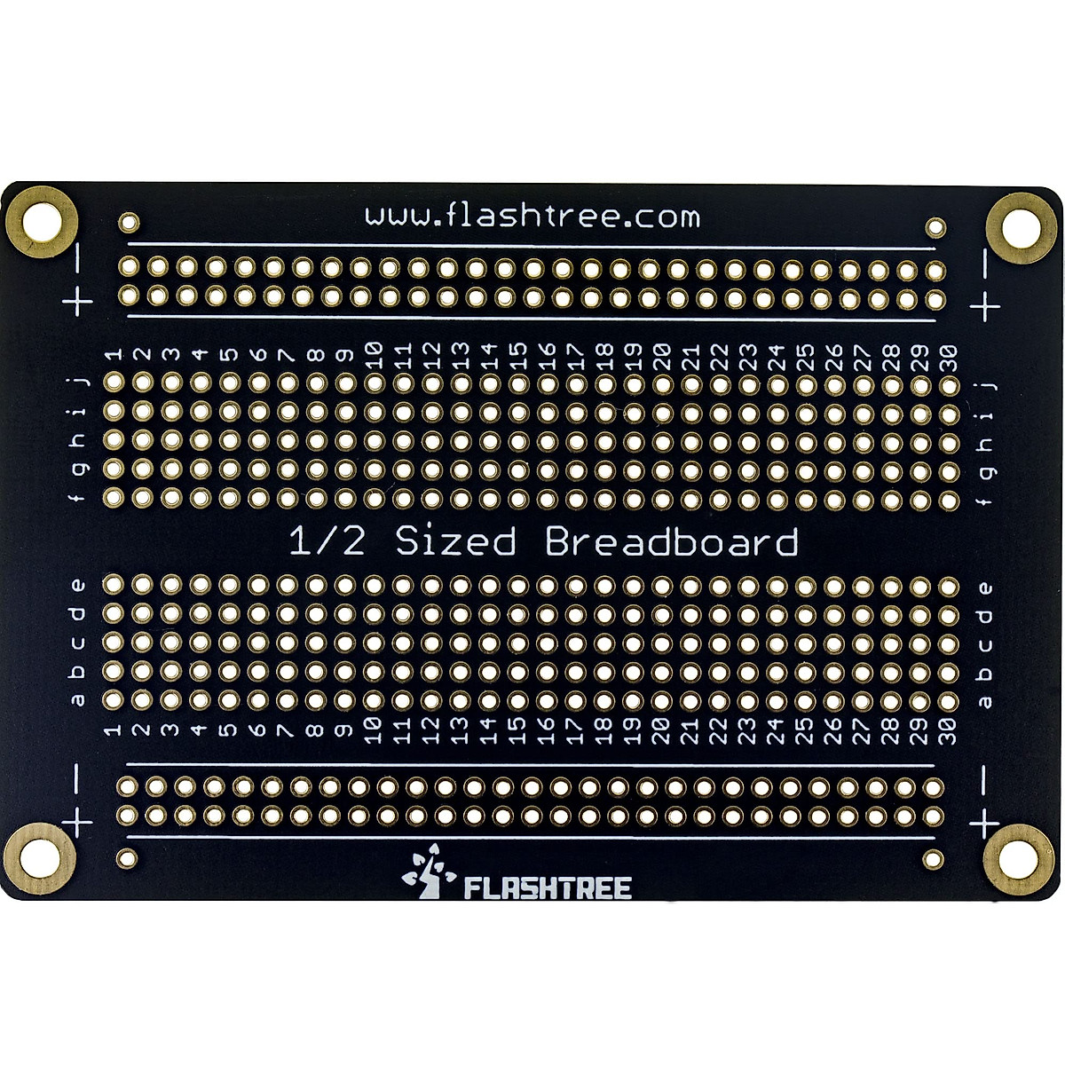 whiteeeen Solder-able or Less Breadboard Board Gold Plated Finish Proto Board PCB DIY Kit for Arduino (1/2 Solder-able (5pcs))