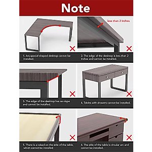 HONJIE Computer Arm Rest for Desk, Suitable for Office desks, Sturdy Mouse arm Support, Computer Desk Extender, Suitable for Home and Office