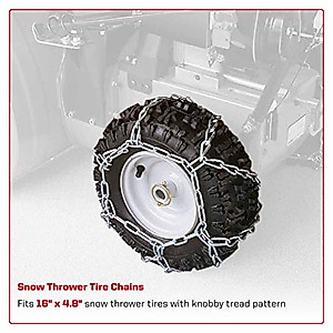 Arnold 490-241-0028 16-Inch x 4.8-Inch Snow Thrower Tire Chains