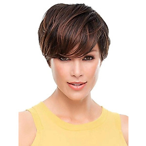 Bundle - 4 items: Evan Wig by Jon Renau, Christy's Wigs Q & A Booklet, BeautiMark Synthetic Shampoo & Wide Tooth Comb - Color: 8RH14