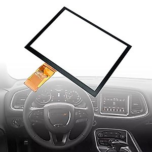 Qagea 8.4" Touch Screen Digitizer Fit for 17-21 Ram Dodge Challenger Durango Jeep Wrangler Compass Grand Cherokee Gladiator Chrysler Replace 8.4 inch Uconnect Radio Navigation, LA084X01(SL)(01)
