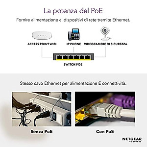 NETGEAR 24-Port Unmanaged Gigabit Ethernet Switch (GS324) - Desktop, Wall or Rack Mount, Quiet Operation