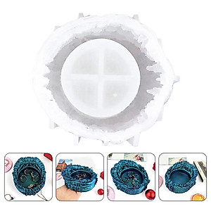 ABOOFAN Box Decor Silicone Mold Jewelry Tray Mold Container Casting Mould Plate Mold Multi-Functional Mold DIY Mold Home Accessory Delicate Mold Multifunction Cake Mold White